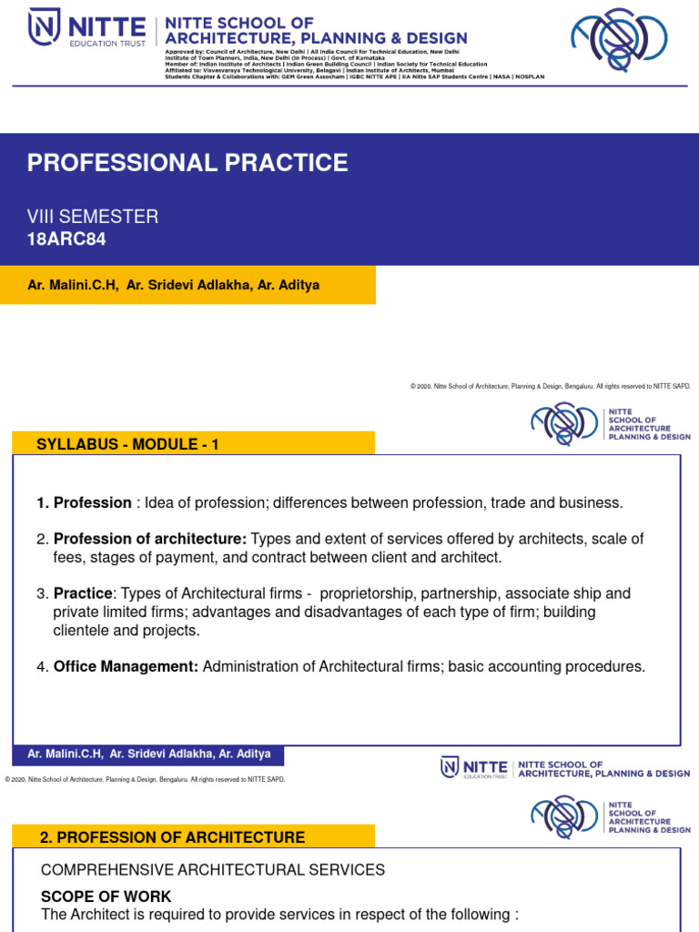 PP Module-1 | PDF | Architect | Specification (Technical Standard)