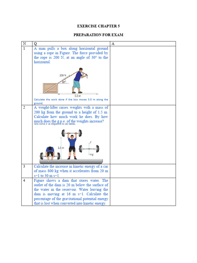 Exercise Chapter 5 | PDF Exercise Chapter 5 | PDF