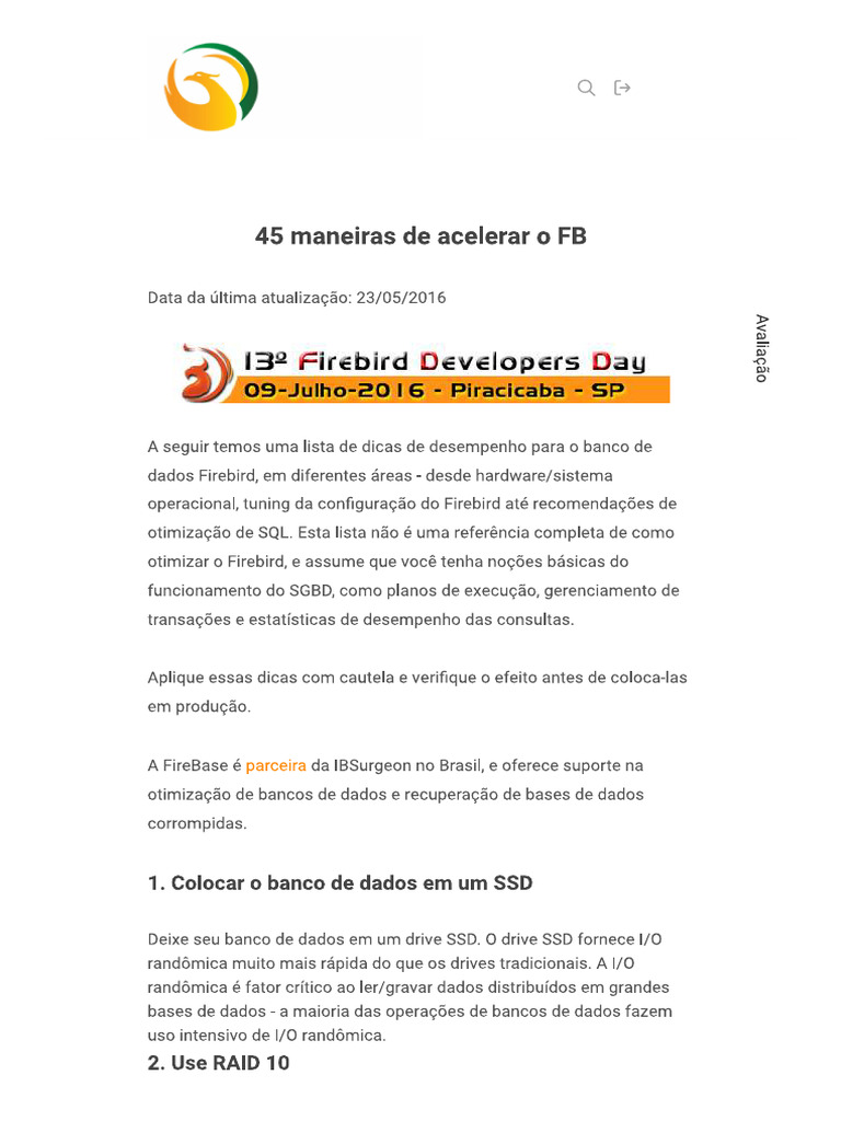 Dicas Firebird | PDF