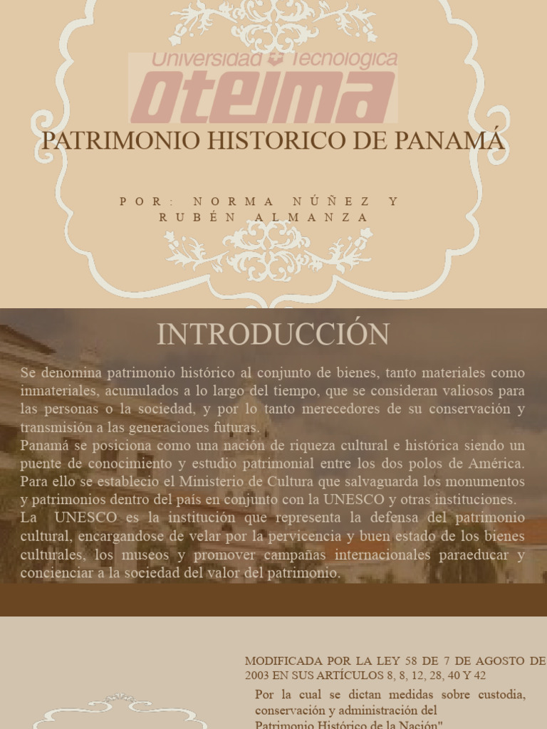Patrimonio Historico de Panamá V2 | PDF