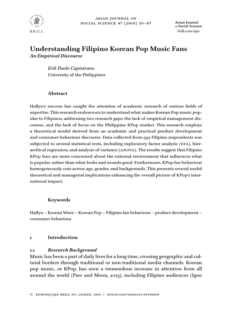 Filipino KPop Fan Behavior Insights | PDF