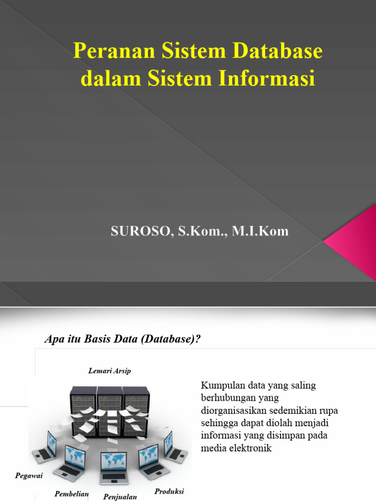 Peranan Sistem Database Dalam Sistem Informasi | PDF
