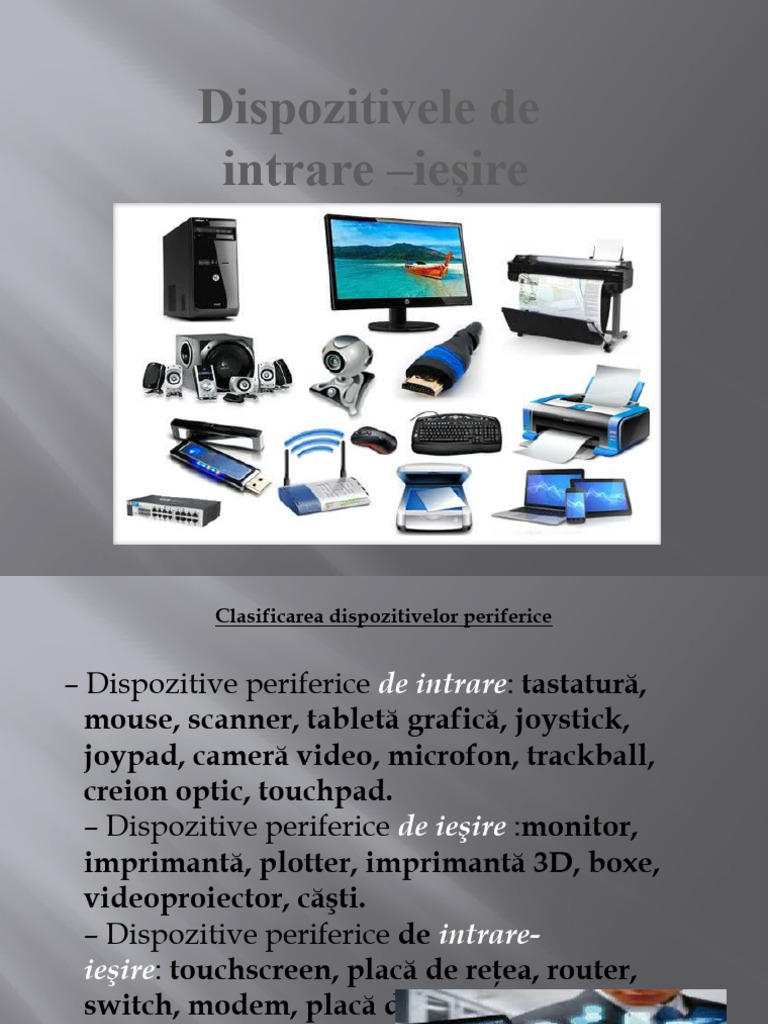 Dispozitive de Intrare Iesire | PDF