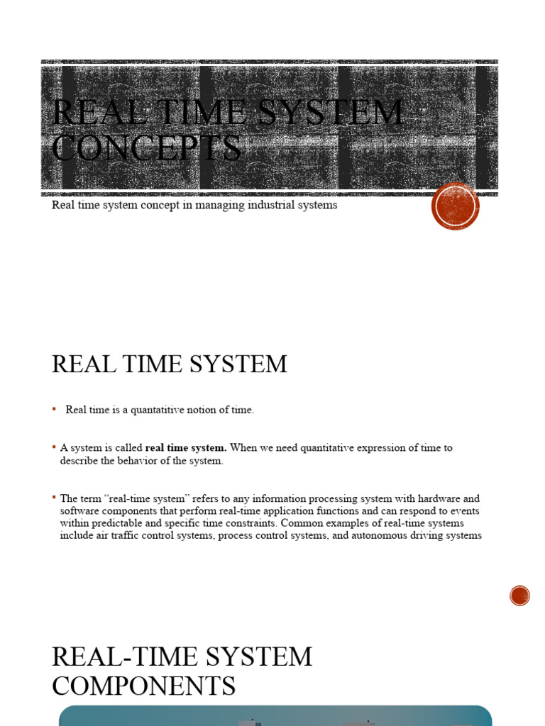 Real Time System Concepts | PDF | Real Time Computing | System