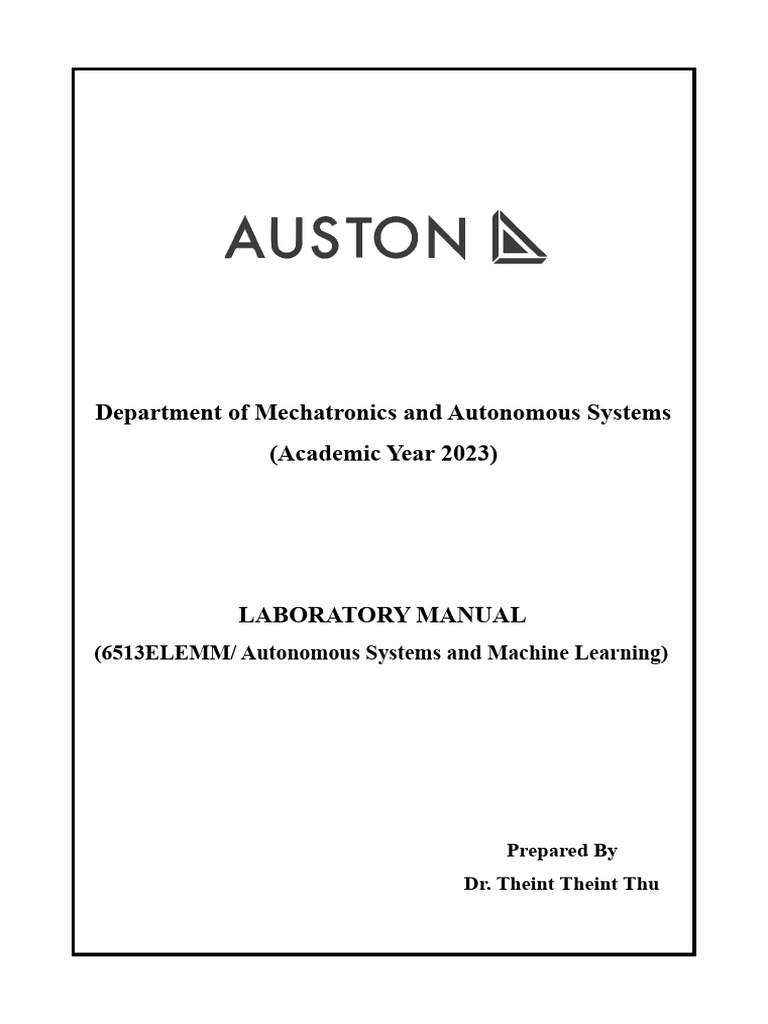 ASML LabManual2023 | PDF | Graphical User Interfaces | Artificial Neural Network