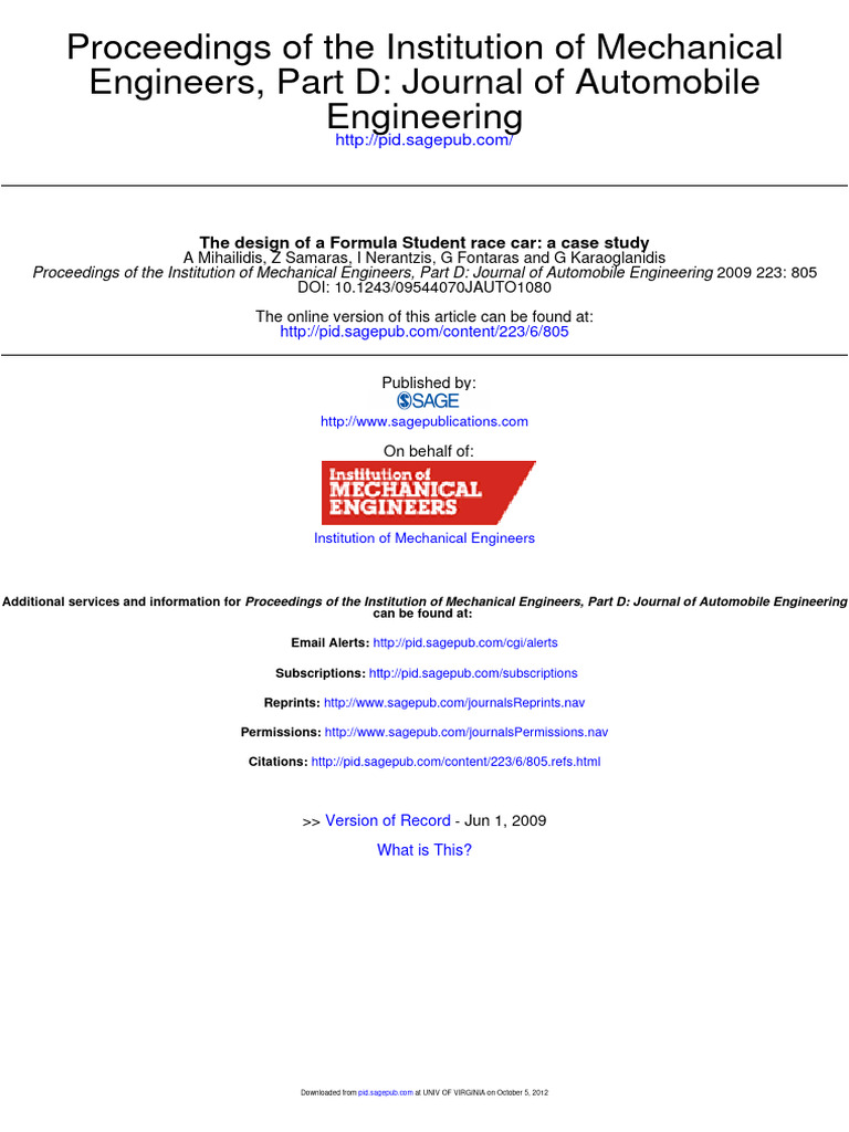 Formula Student Race Car Design Case Study | PDF | Land Vehicles | Vehicles