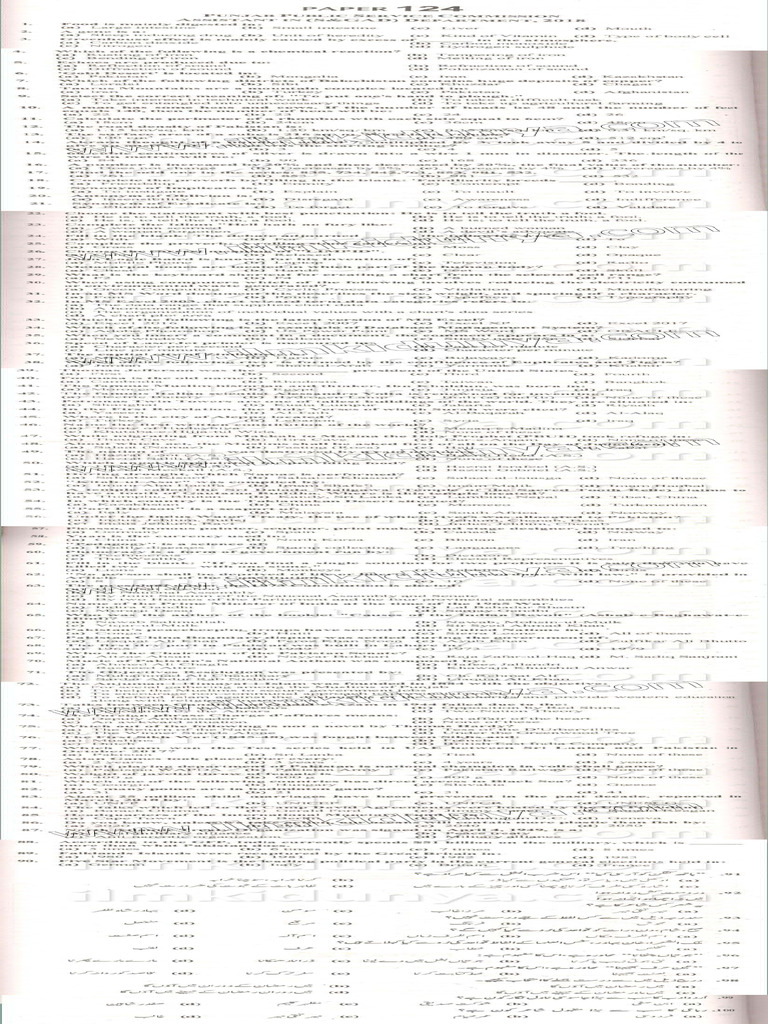 Past Paper 2018 PPSC S&GAD Department Assistant Paper 124 | PDF