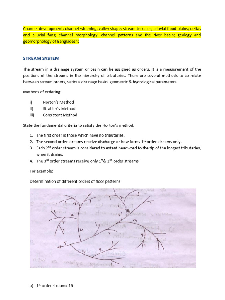 Stream system | PDF | River | Floodplain