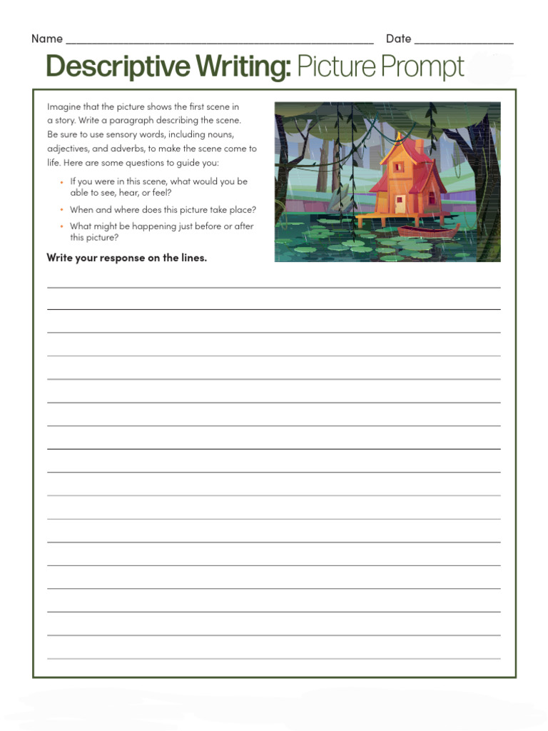 Descriptive Writing Picture Prompt | PDF