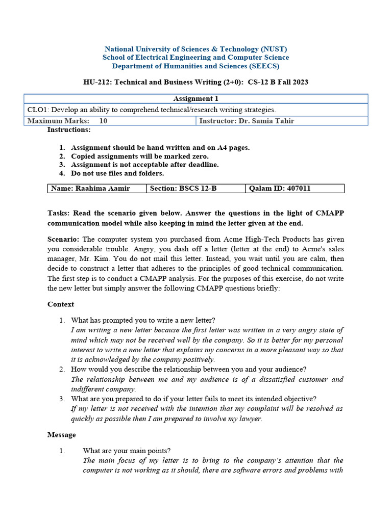 TBW Assignment | PDF