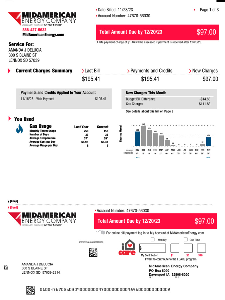 Mid American Bill | PDF | Taxes | Economies