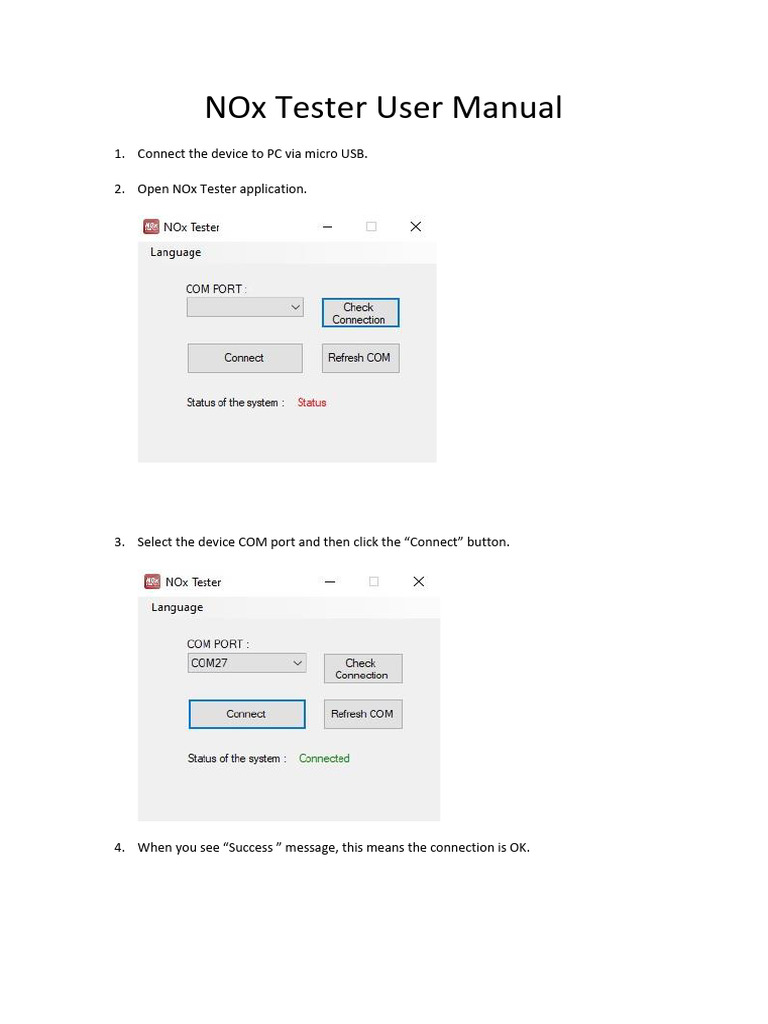 NOx Tester User Manual-EN | PDF