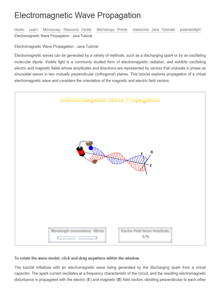 Electromagnetic Wave Propagation | PDF | Teaching Methods & Materials ...
