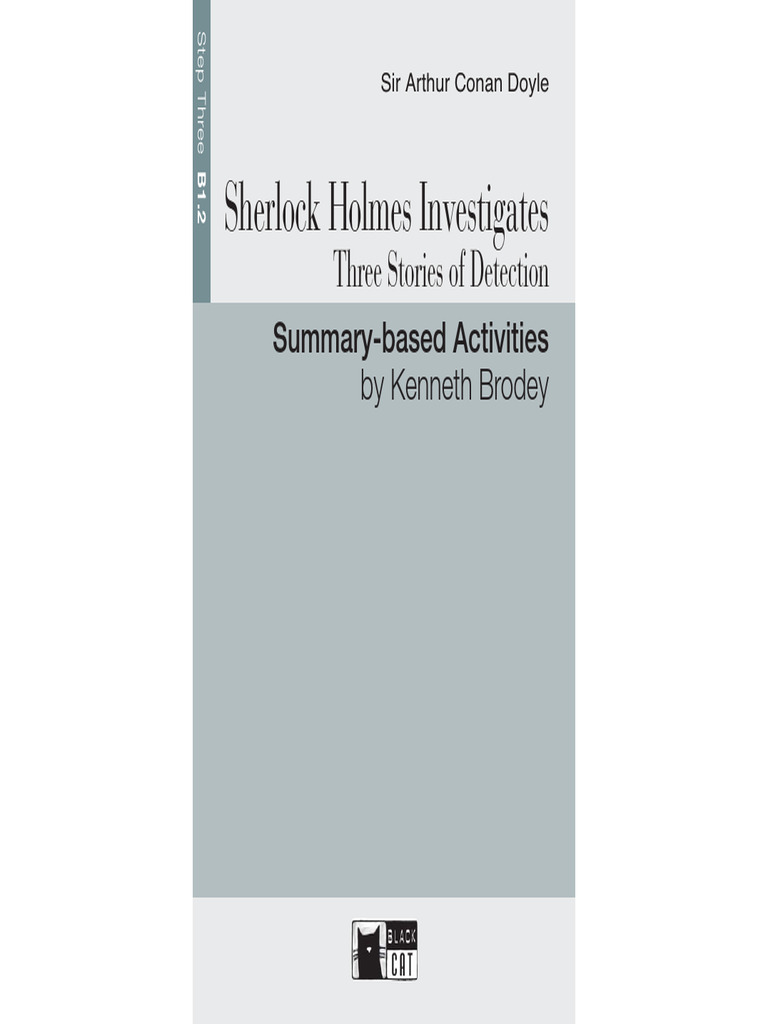 Sherlock Holmes: The Blue Carbuncle Summary | PDF | Sherlock Holmes ...