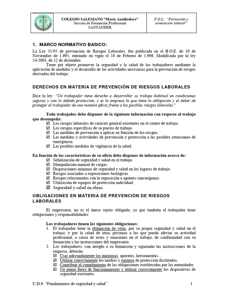 Fundamentos Conceptos Basicos de La SST | PDF | Seguridad y salud ocupacional