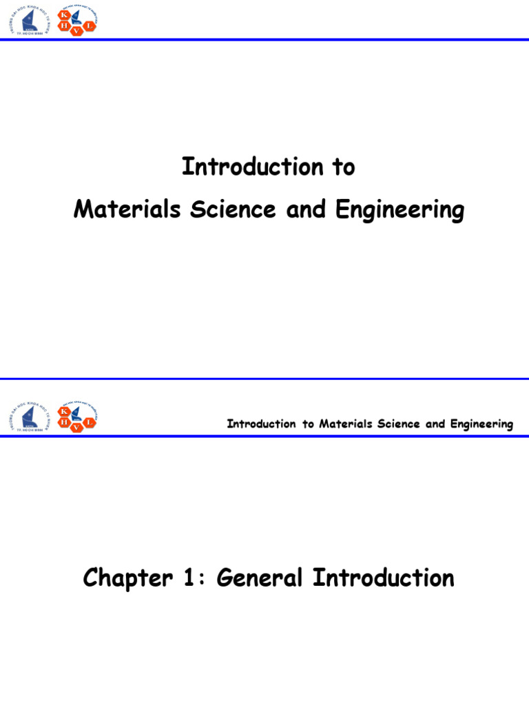 Chapter 1 - General Introduction | PDF | Materials Science | Metals