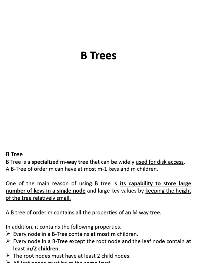 18 -B-Trees | PDF
