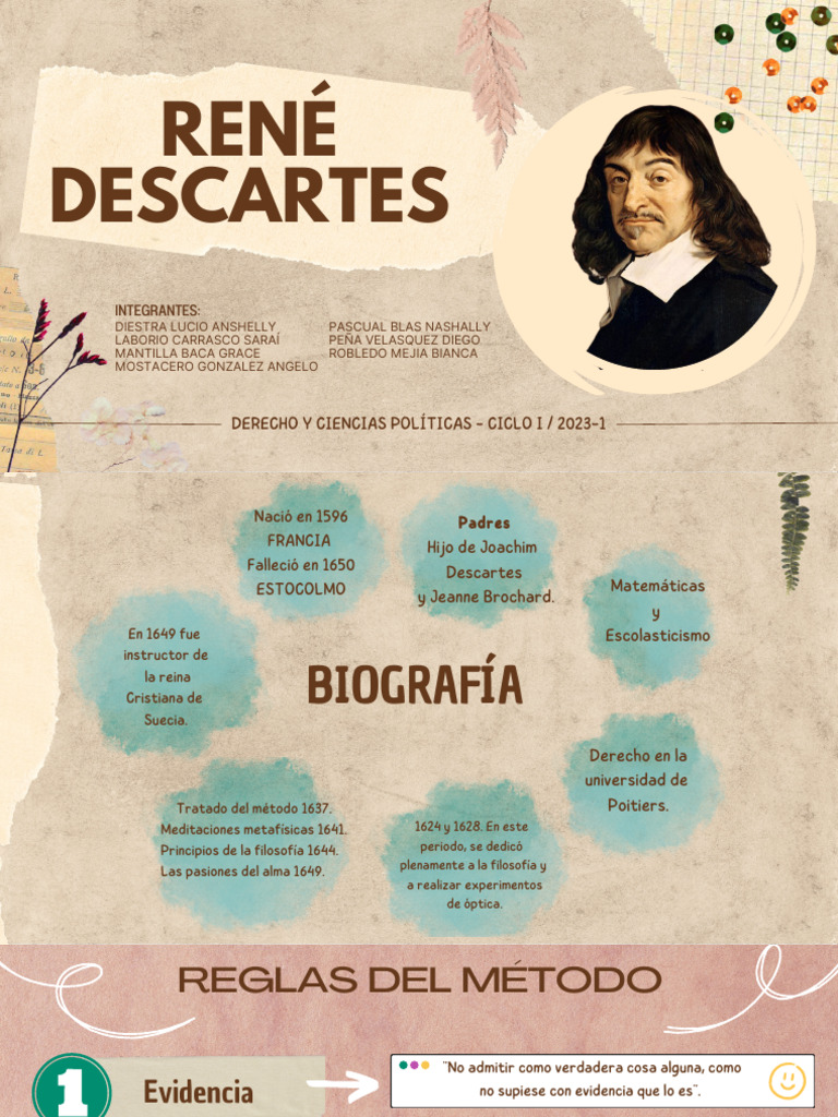 Biografía y Aportaciones de Descartes | PDF | René Descartes | Existencia