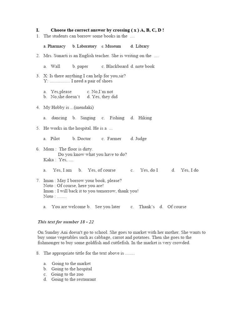 Soal Ujian Semester Kelas 6SD | PDF | Fashion | Clothing Soal Ujian Semester Kelas 6SD | PDF | Fashion | Clothing