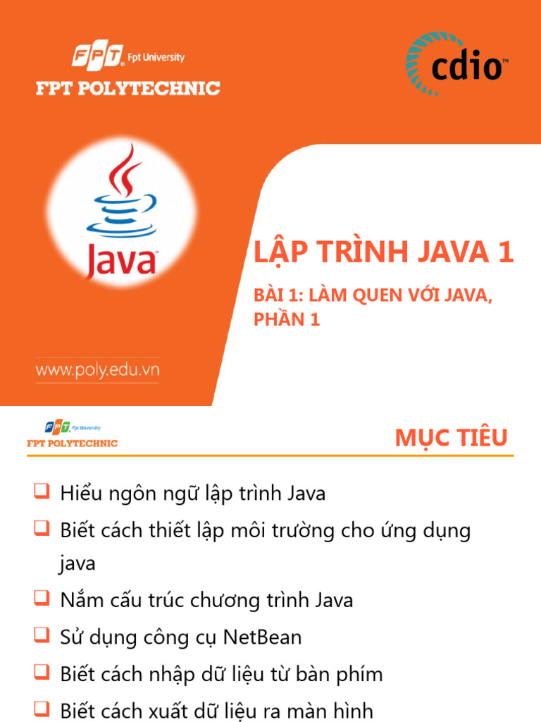 Slide 1 - Lam Quen Voi Java | PDF
