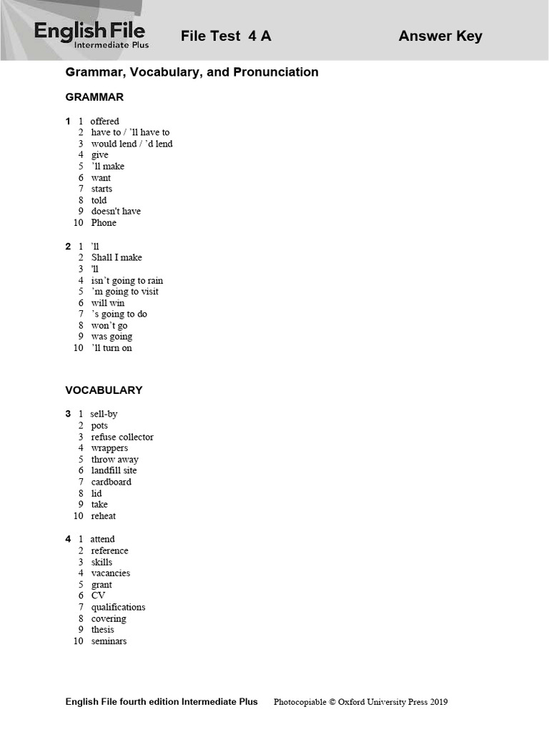EF4e Intplus AK Filetest 4a | PDF | Psycholinguistics | Cognitive Science