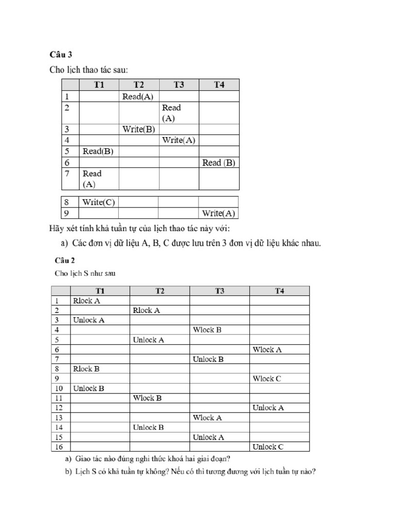 Bài tập HQT CSDL | PDF