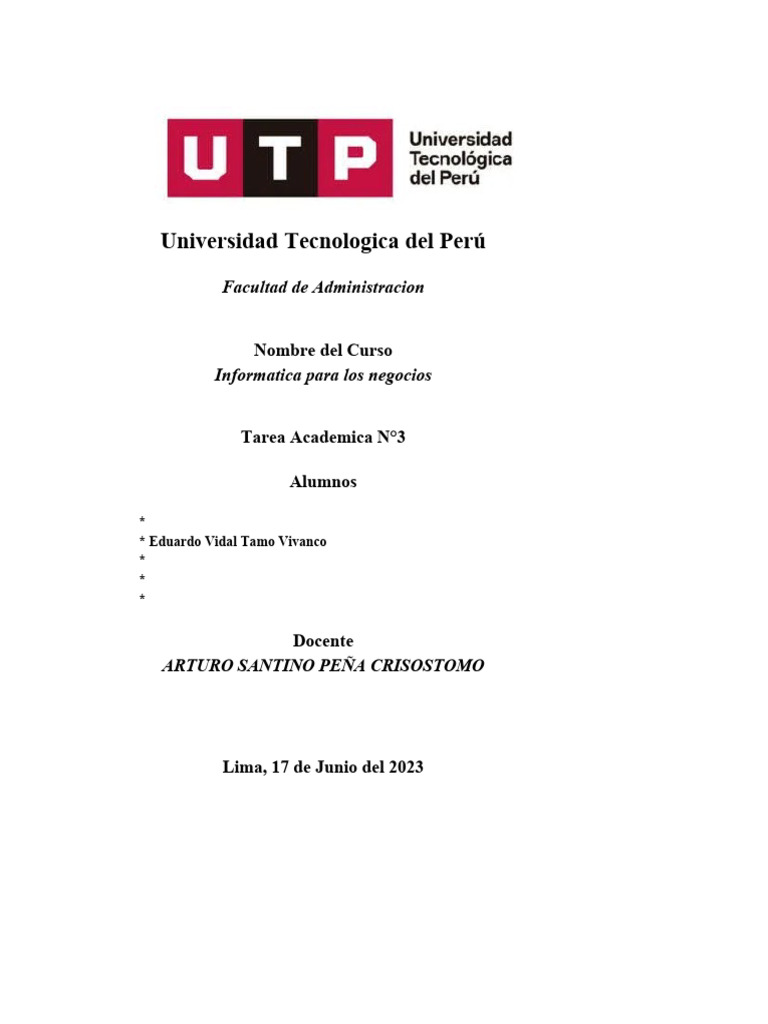 TA3 Informatica | PDF