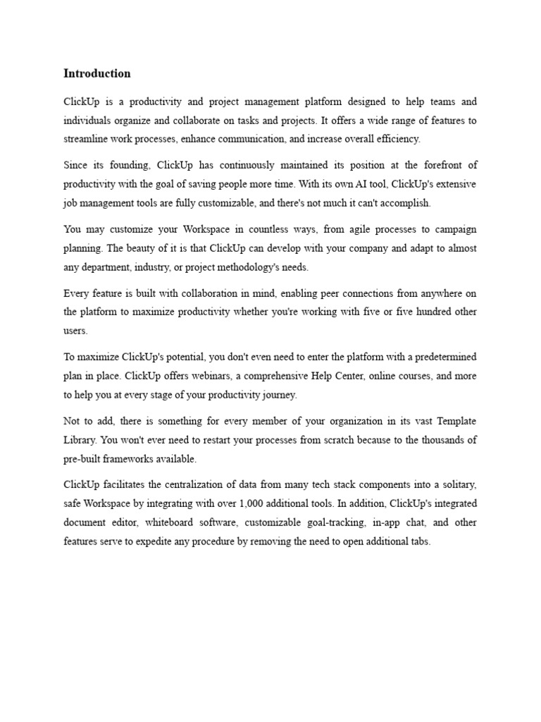 Introduction | PDF | Project Management | Collaboration