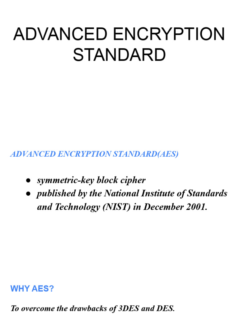 6.3 Aes | PDF | Encryption | Cryptography