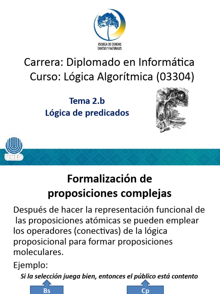 Logica Predicados 2b | PDF | Proposición | Lógica