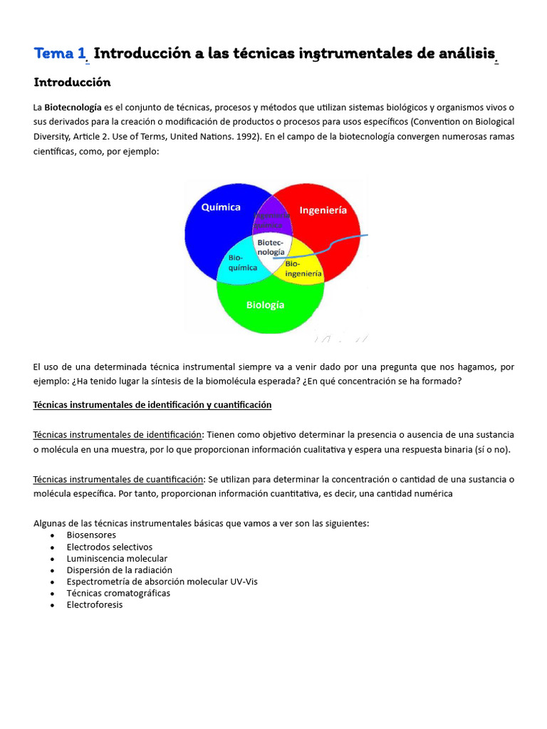 Tema 1 Técnicas Instrumentales Básicas | PDF | Concentración ...