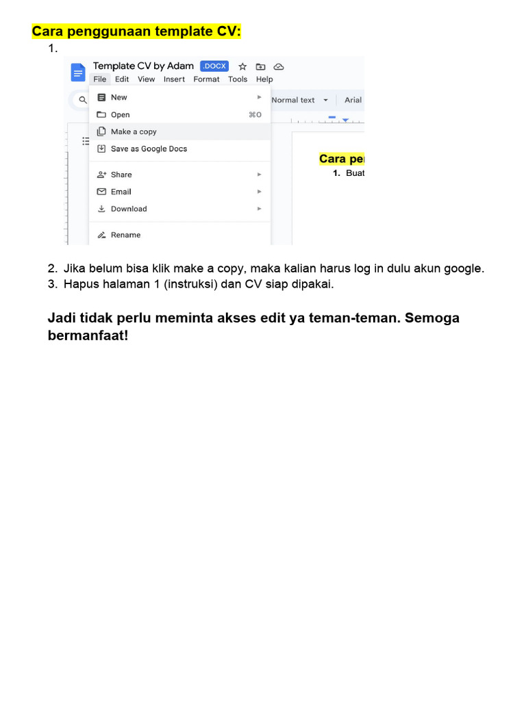 Template CV by Adam | PDF
