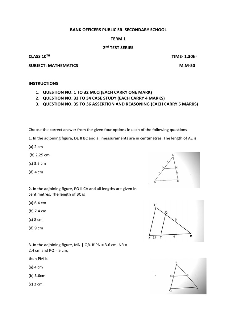 10th Class Question Paper 2 Jitendra Sir | PDF