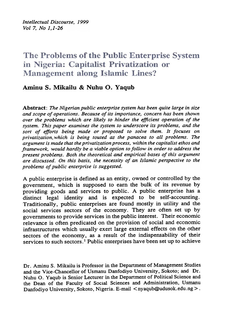 Aminu S. Mikailu & Nuhu O. Yaqub | PDF