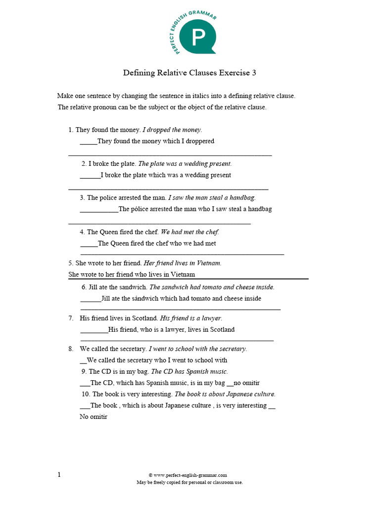 Relative Clauses | PDF | Syntax | Linguistics