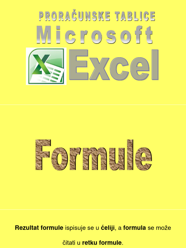 6 EXCEL Formule | PDF