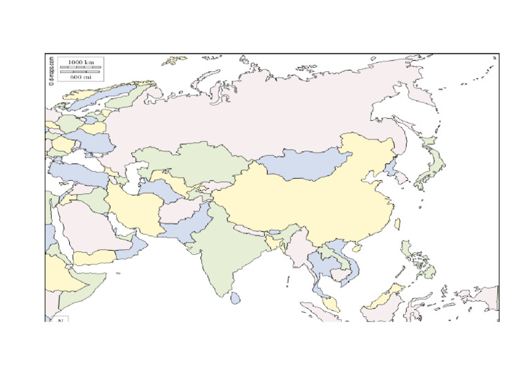 Mapa Asia para Rellenar | PDF