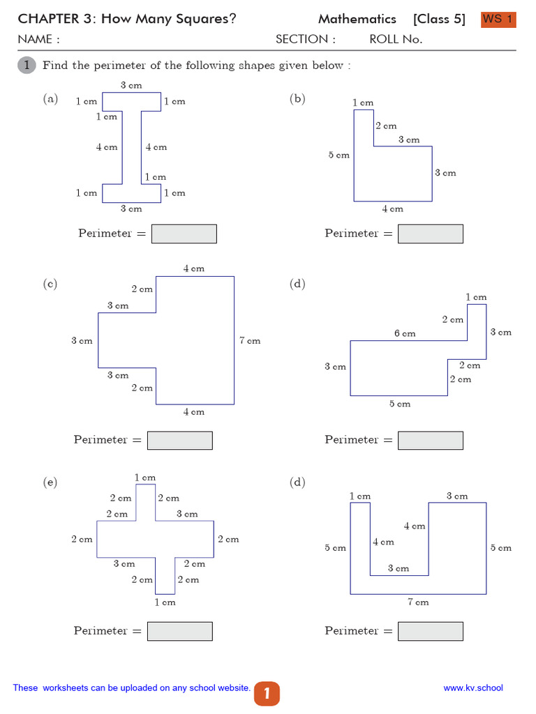 3 How Many Squares | PDF | Area | Mathematics