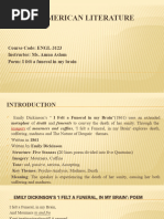 Analyzing Dickinson's "I Felt a Funeral" | PDF | Mind | Grief