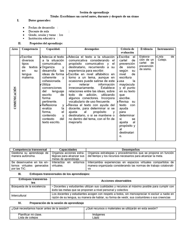 1°s30 Com Exp7 | PDF | Evaluación | Aprendizaje