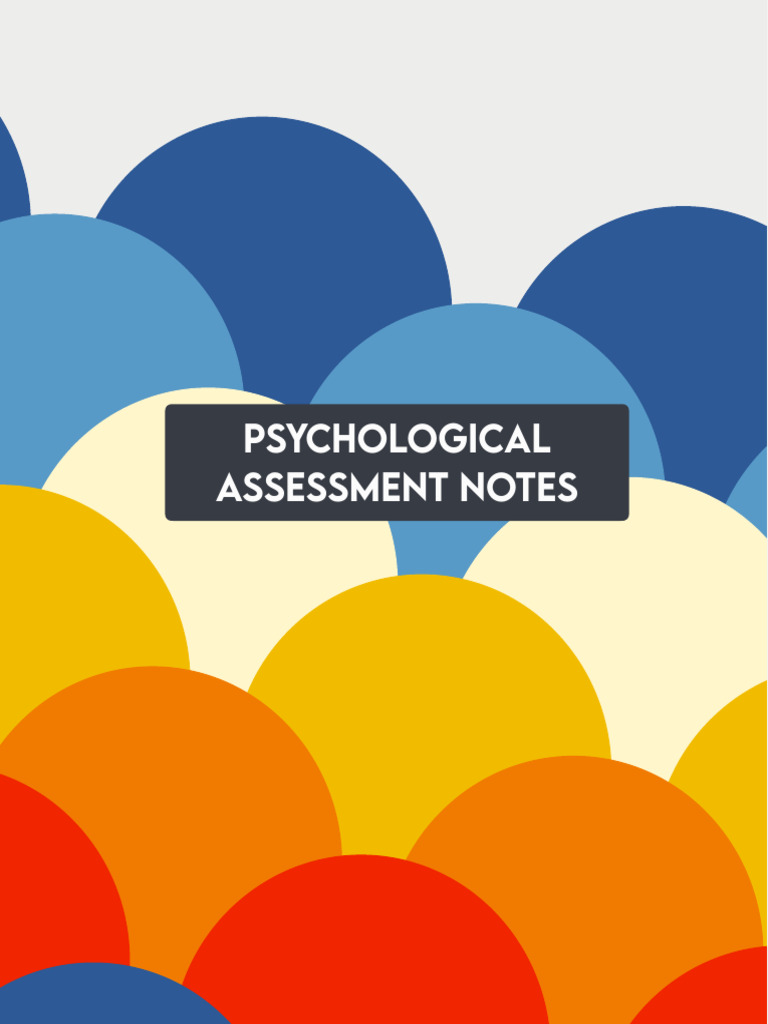 Psych Assessment Notes | PDF | Psychometrics | Psychological Testing