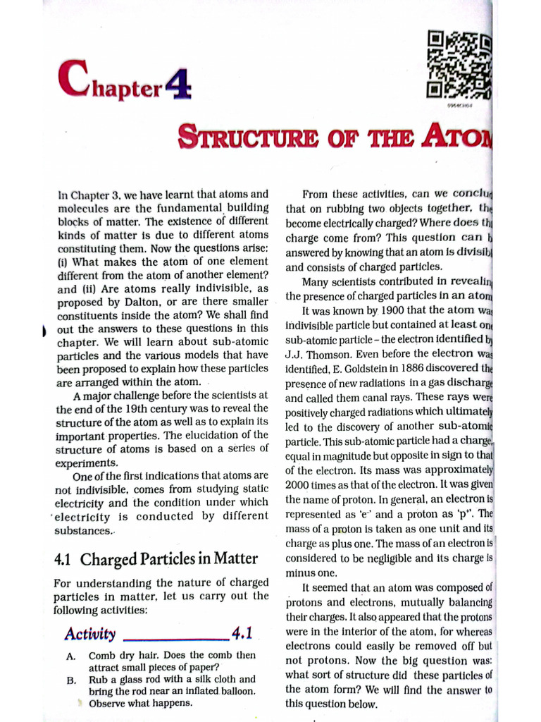 Structure of The Atom | PDF