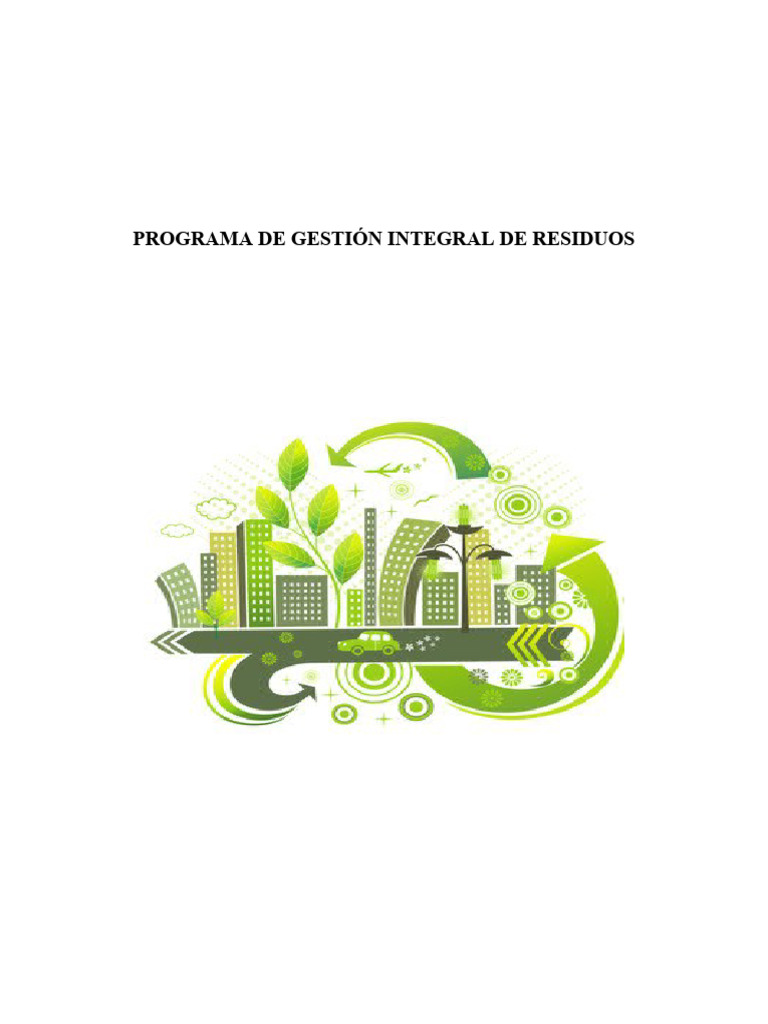 Programa de Gestion Integral de Residuos | PDF | Residuos | Gestión de residuos