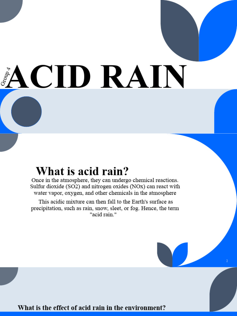 ACID-RAIN | PDF | Rain | Soil