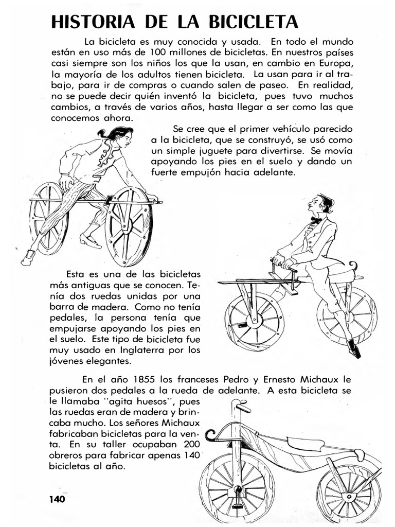 45 Historia de La Bicicleta | PDF | Rueda | Vehículos terrestres