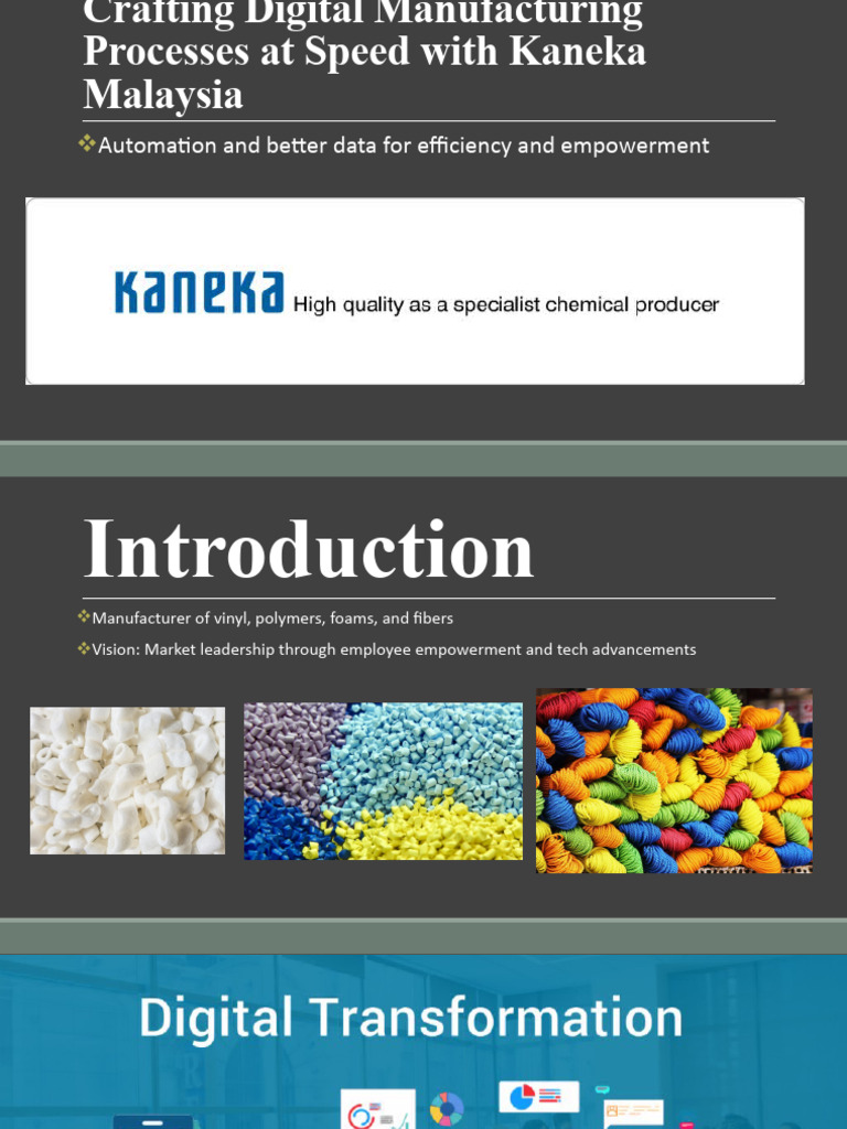 Crafting Digital Manufacturing Processes at Speed With Kaneka | PDF