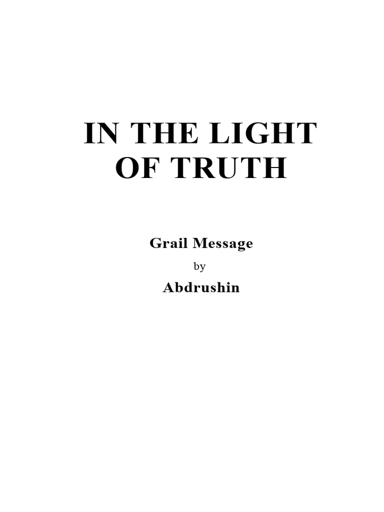 In the Light of Truth Unlocked | PDF | Thought | Truth