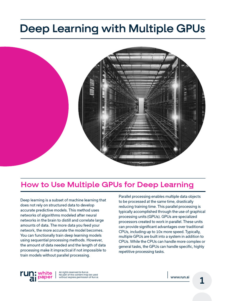 Deep Learning With Multiple GPUs | PDF | Graphics Processing Unit | Deep Learning