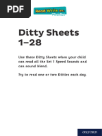 Read Write Inc. Ditty Sheets Guide | PDF