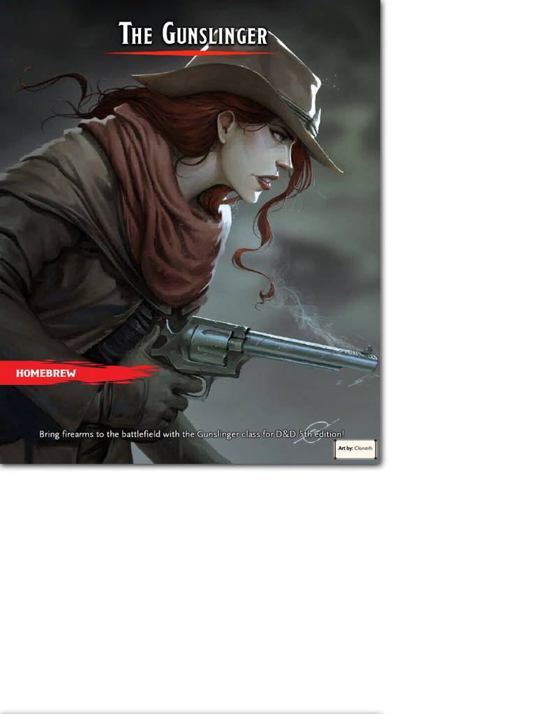 The Gunslinger - GM Binder | PDF | Firearms | Projectile Weapons